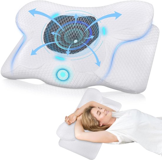 TRANKIELO® - Orthopedisch Neksteun Kussen van Traagschuim - Ergonomisch Gevormd voor... | bol