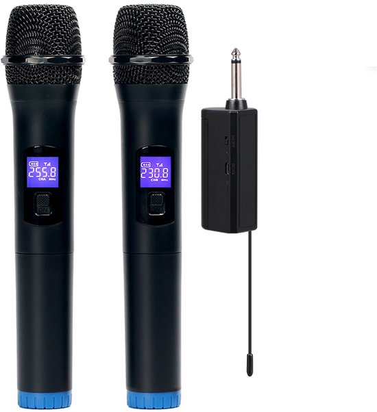 Draadloze Karaoke Microfoon Set – 2x Microfoon met Ontvanger – Voor Livestream, Feest,... | bol