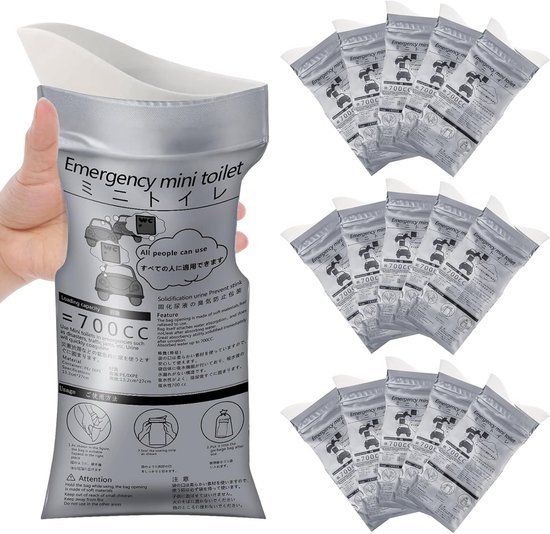 16 Disposable Urinary Bags - 700ml Urinary Bags - Staande Pee Chew Bag ...