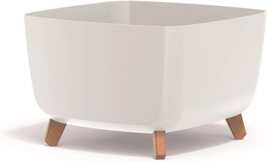 Square Flower Pot with Removable Legs Includes Insert for Indoor and ...