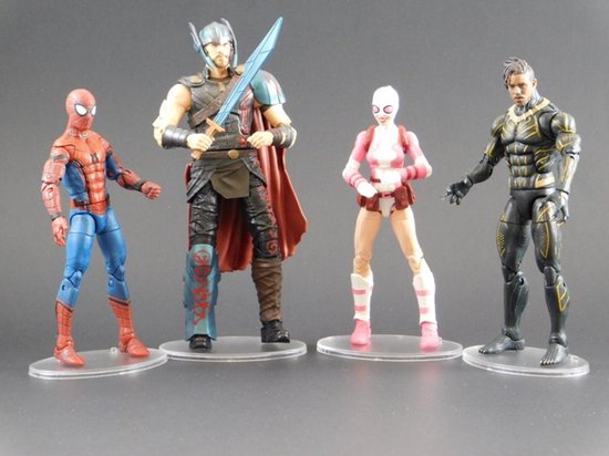 TBHstore.nl Marvel Legends Figure stands - 5 stuks - Clear - Multi-peg ...