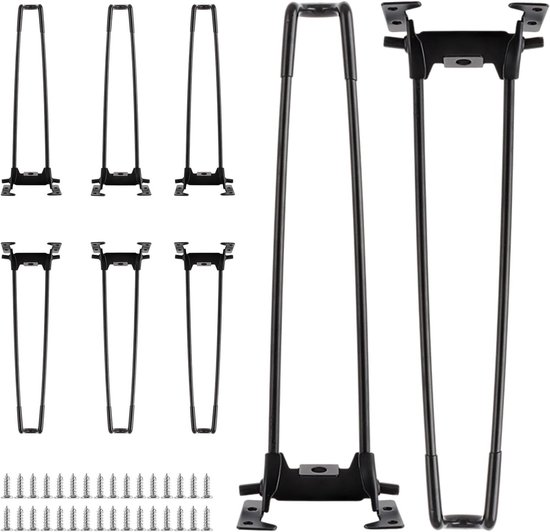 Allecto Plus - Inklapbare Metalen Tafelpoten 8 Stuks - 34 cm Hoog ...