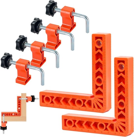 Allecto Plus - Hoekspanners 90 graden kunststof - L-type hoekklem - 2 ...