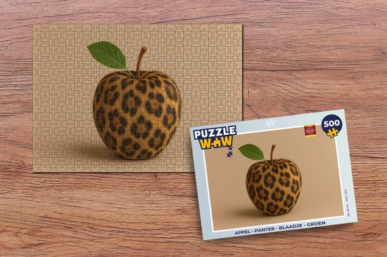 Puzzel Appel - Panter - Blaadje - Groen - Legpuzzel - Puzzel 500 ...