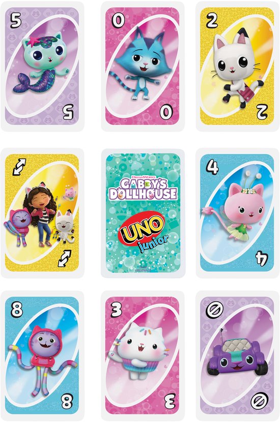 Mattel Games - UNO junior DreamWorks Gabby's Poppenhuis Kaartspel ...
