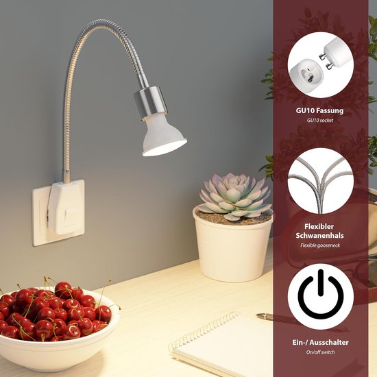 Stopcontactlamp - Stekker Lamp - Lamp in Stopcontact - Stekkerlampje | bol