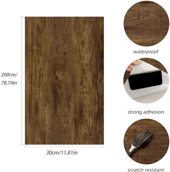 Zelfklevend Behang - Hoogwaardige PVC - 30cm x 200cm | bol