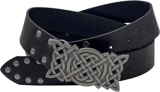 Medieval Leren Keltische Knopen Riem - Vintage Riem voor Cosplay ...