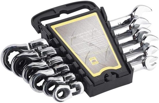 JGS Premium - Ratchet Wrench Set 6-delig - Flexibele ratel ...