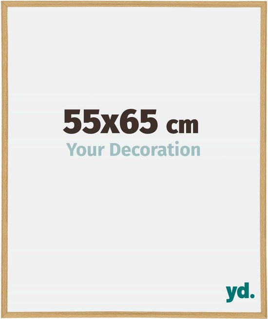 Fotolijst 55x65 cm - Kunststof - Beuken Licht - Annecy | bol