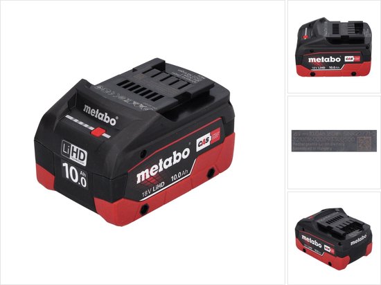 Metabo LiHD-accupack 18 V 10,0 Ah CAS-systeem ( 625549000 ) | bol