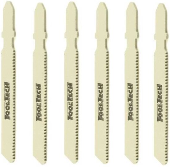 Tooltech Decoupeerzaagbladen - Universeel - T-Schacht voor Metaal - 6 delig | bol