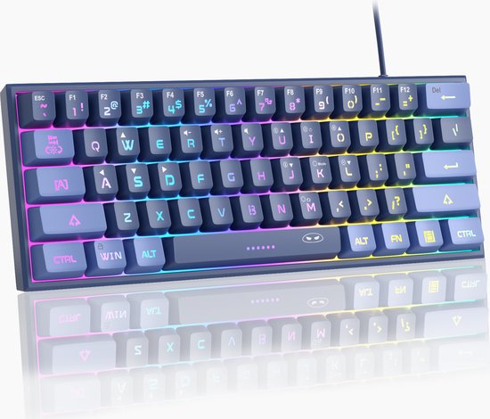 MageGee TS91 - Gaming Toetsenbord - RGB Keyboard - 60% Keyboard - TKL ...