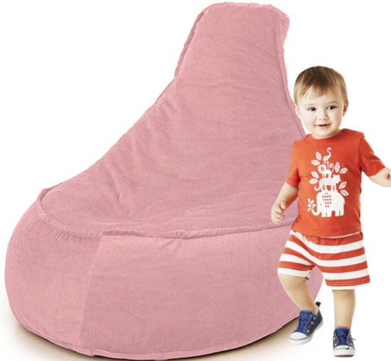 Bobbel Home - Zitzak voor kinderen – Roze - Poef - Kinderstoel ...
