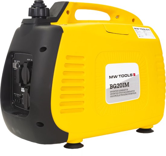 Benzine inverter generator 2,0KW 230V stil en compact MW Tools BG20IM | bol