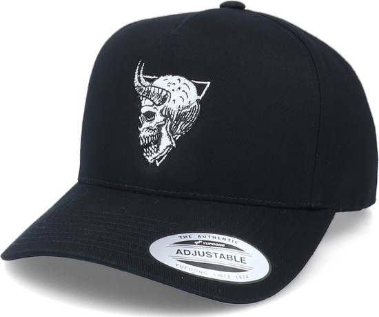 Hatstore- Horned Demon Curved A-Frame Black Adjustable - Iconic Cap | bol