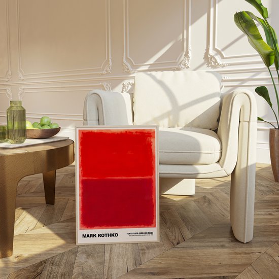Mark Rothko Untitled (red on red) Poster - 21x30 cm | bol