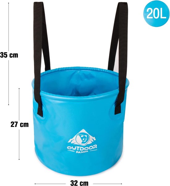 20 l, opvouwbare afwasbak voor de camping, opvouwbare emmer van ...
