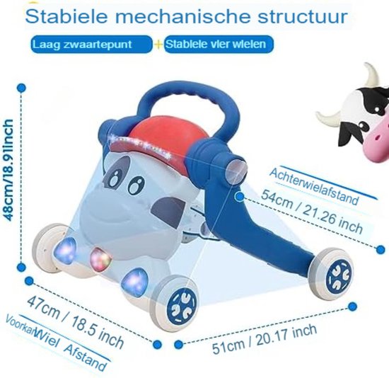 Loopstoel baby - Loopstoeltje baby - ‎47 x 51 x 48 cm - 3kg | bol