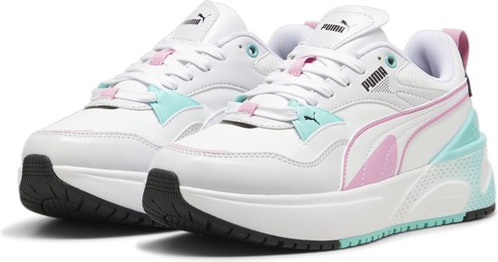 PUMA R78 Disrupt Dames Sneakers - Silver Mist-Mauved Out-Mint - Maat 36 ...