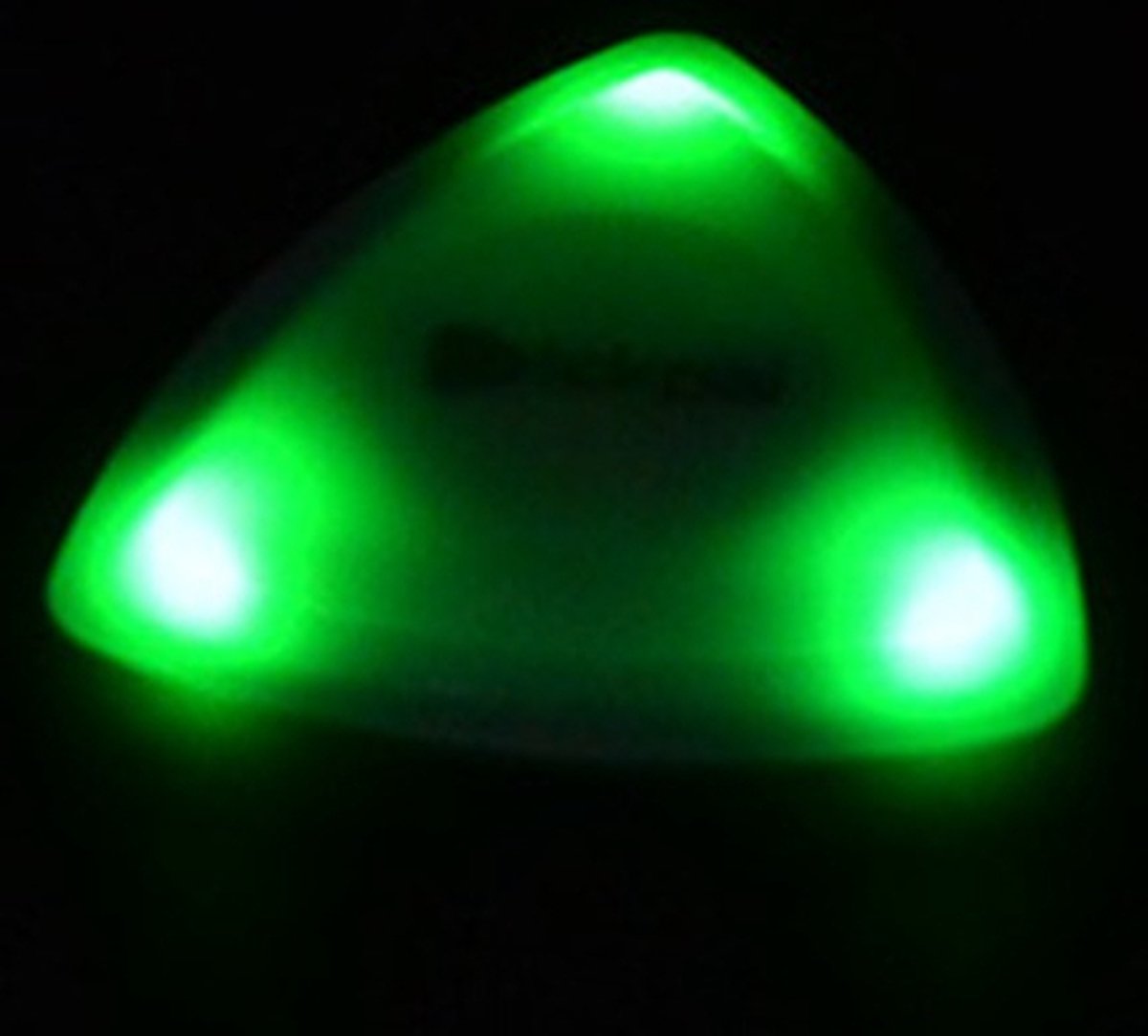 Lichtgevende Plectrum – Groen LED licht – 0.5mm, 0.75mm, 1.0mm ...