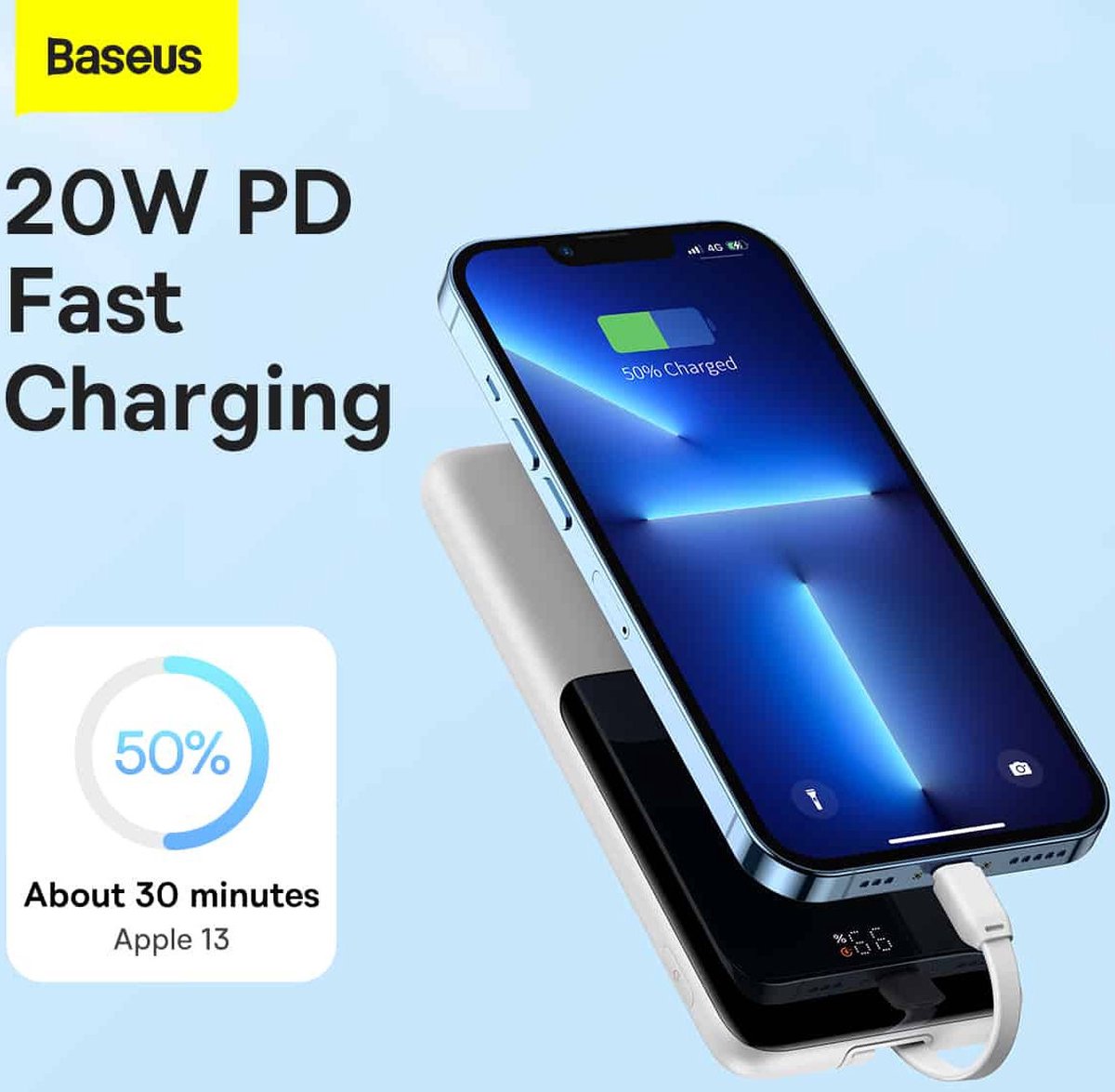 Baseus PRPPJL010001 banque d'alimentation électrique Lithium Polymère ...