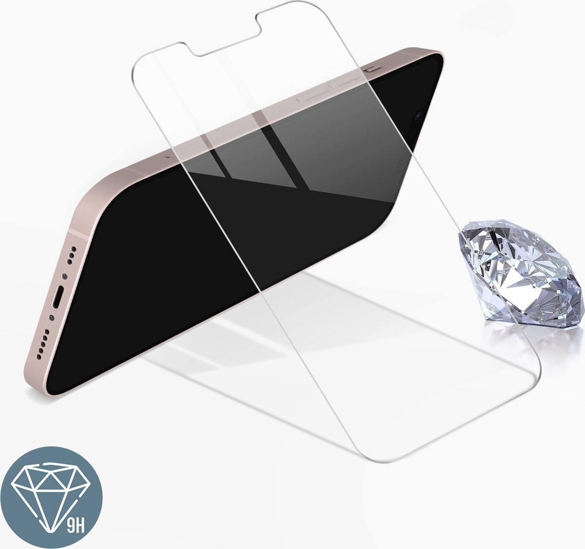 Gehard Glas Geschikt voor Apple iPhone 13 9H Anti-vlekken transparant | bol