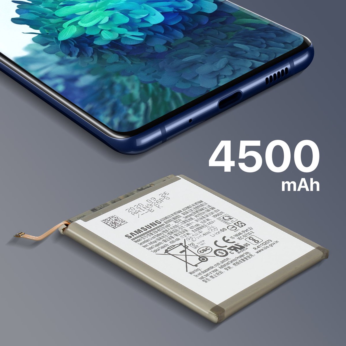 Samsung S20 FE/A52/A52s Interne Batterij 4500 mAh Origineel EB-BG781ABY Zwart | bol.com