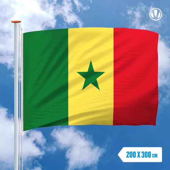 Vlag Senegal 200x300cm - Spunpoly | bol