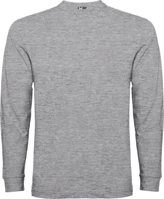 Licht Grijs Effen t-shirt lange mouwen model Pointer merk Roly maat L ...