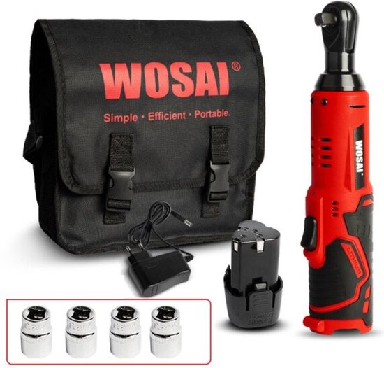 Wosai 45NM - Draadloze Elektrische Sleutel - 12V 3/8 - Ratelsleutel ...