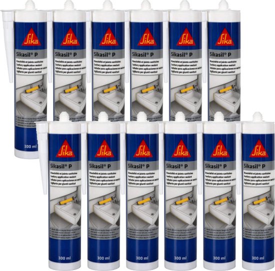 Set van 12 SIKA Sikasil-P Marine Universele Siliconedichtingsmiddelen ...