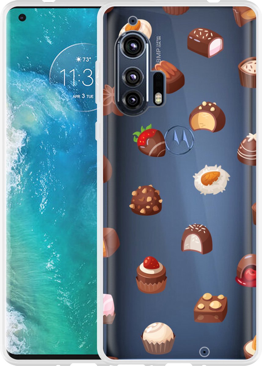 Motorola Edge Plus Hoesje Chocolates - Designed by Cazy | bol.com