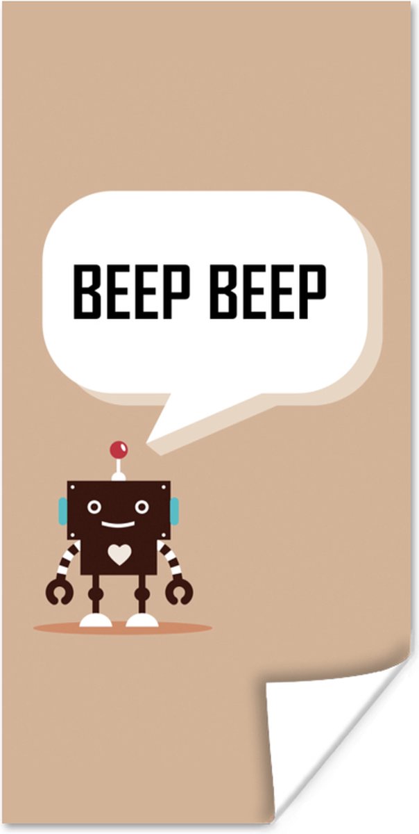 Poster kinderen - Spreuken - Quotes - Beep beep - Robot - Hart ...