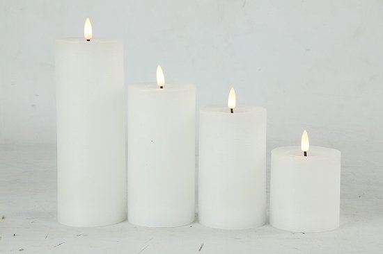 LED kaarsen - Kaarsen set - LED kaarsen met bewegende vlam - wit set ...