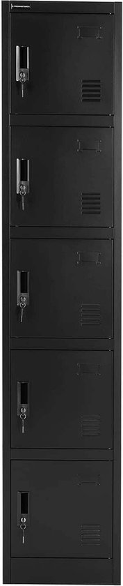 Lockerkast - 5 planken - afsluitbaar - 100 kg | bol.com