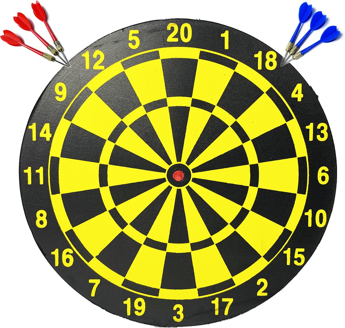 Dartbord incl. 6 dartpijltjes - Ø 36.5 CM - Speelgoed dart - Sportief ...