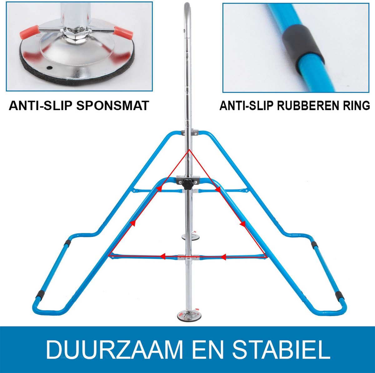 VEVOR Staand Turnrek voor Kinderen - Gymnastiek Rekstok - Turnstang ...