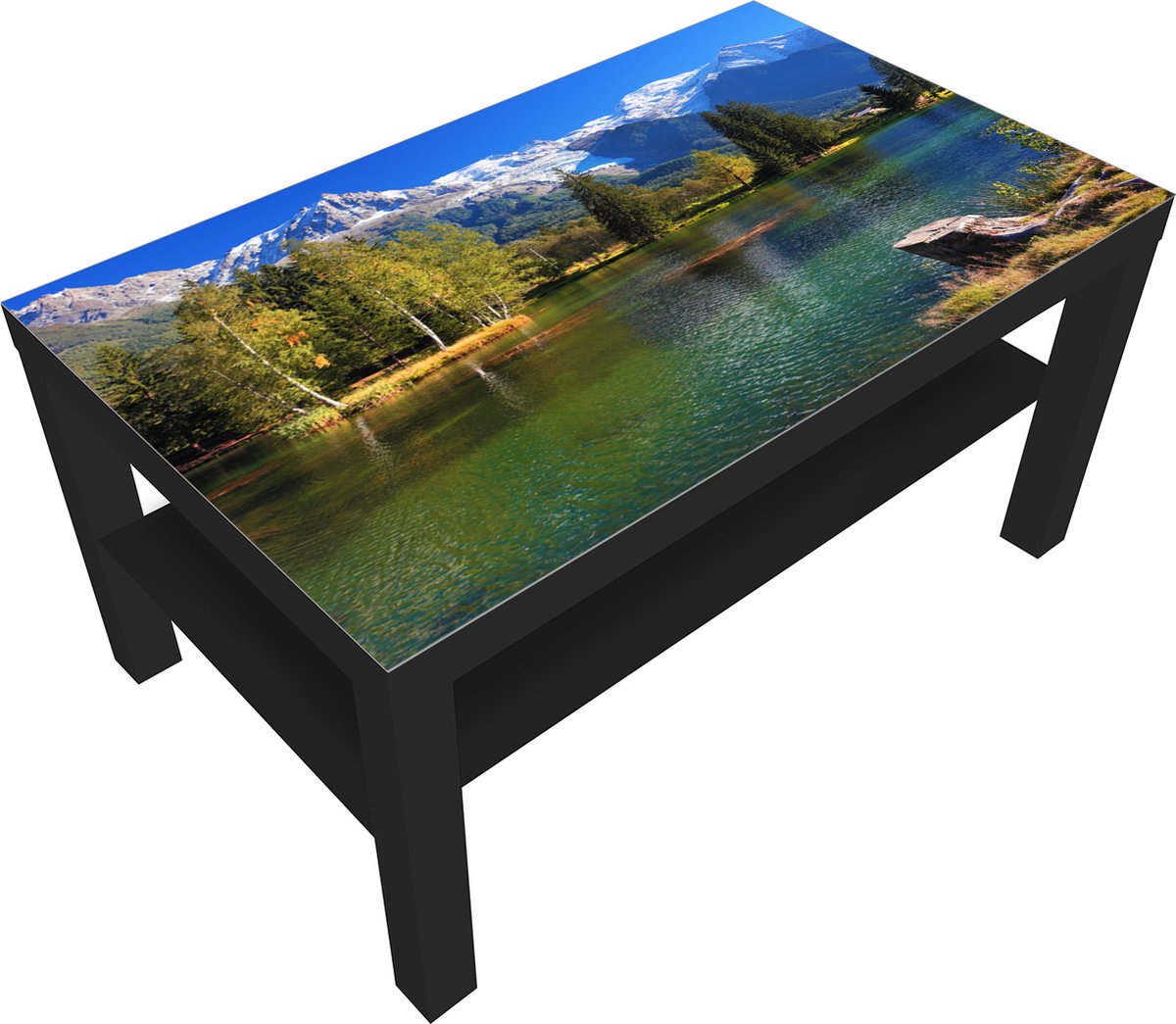 Table Designglas en Glas - Verre - Table d'Appoint Salon - Table Basse ...