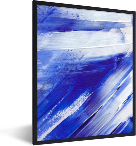 Fotolijst incl. Poster - Verf - Design - Blauw - 30x40 cm - Posterlijst ...