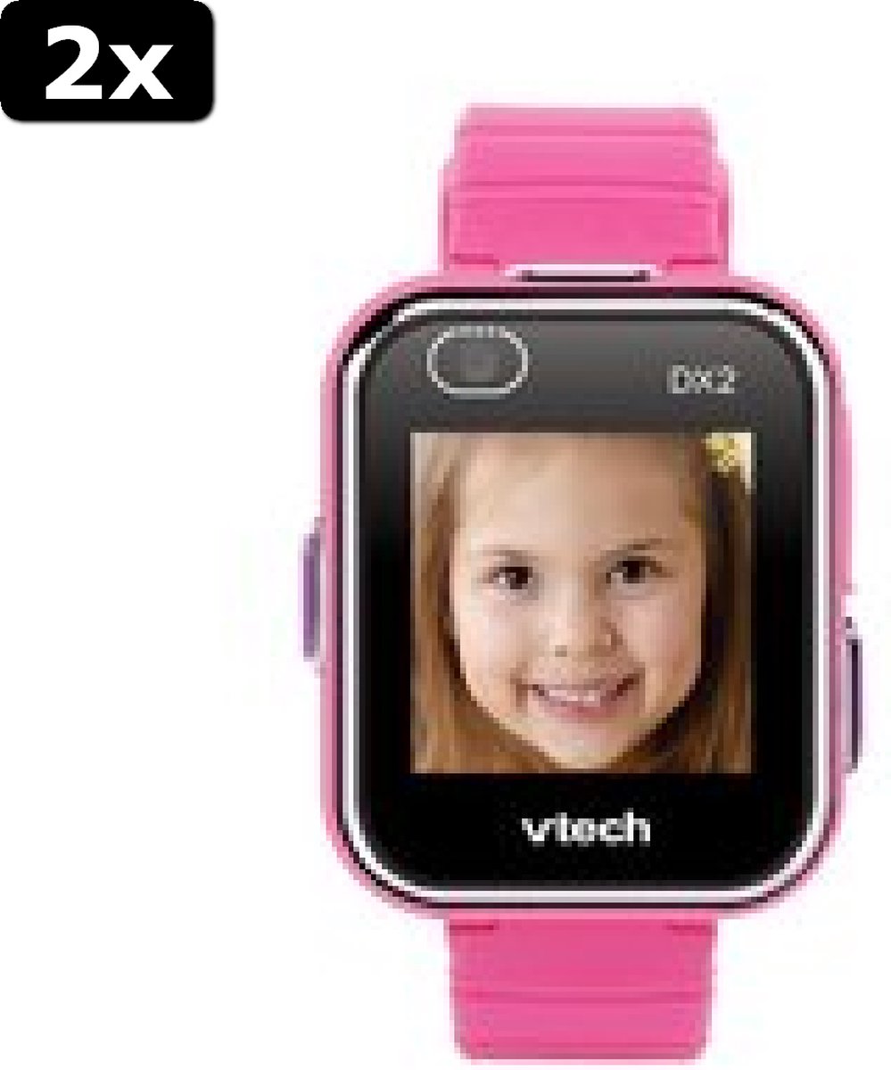 2x VTech KidiZoom Smartwatch DX2 Rose - Montre enfant - 5 à 13 ans ...