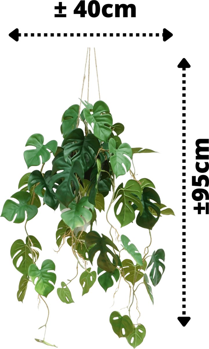 Monstera Kunst Hangplant 95cm | bol.com