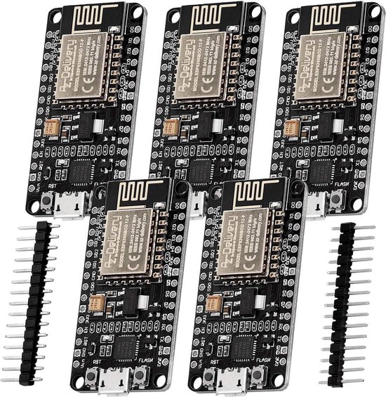 AZDelivery 5 x NodeMCU V2 WiFi Amica ESP8266 ESP-12E Development Board ... AZDelivery 5 x NodeMCU V2 WiFi Amica ESP8266 ESP-12E Development Board ...