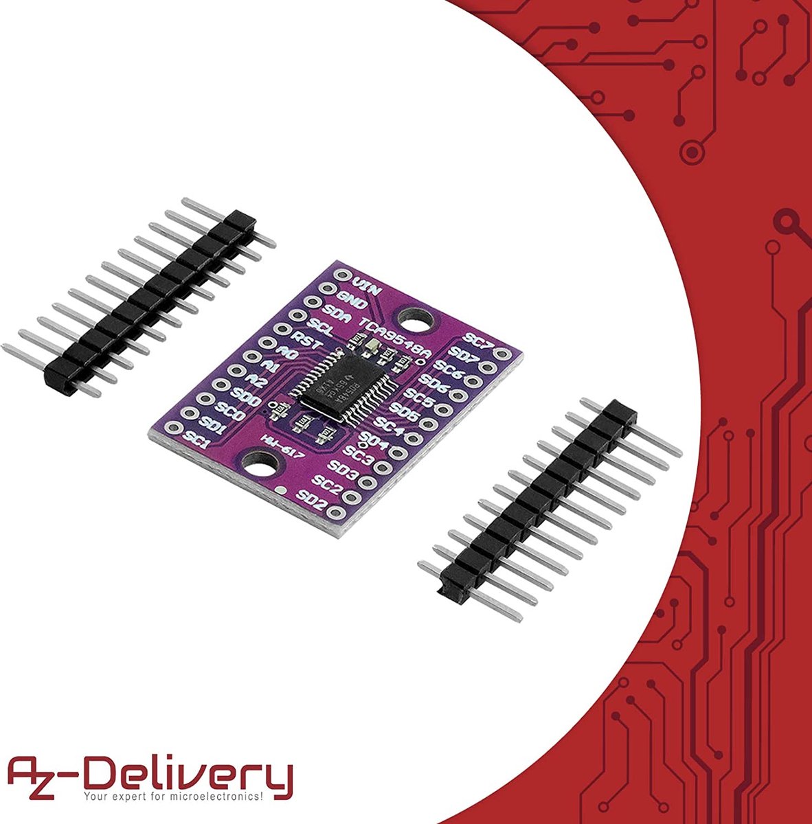 AZDelivery 3 x PCA9548A Laagspanning 8-kanaals I2C Multiplexer compatibel met Arduino... | bol