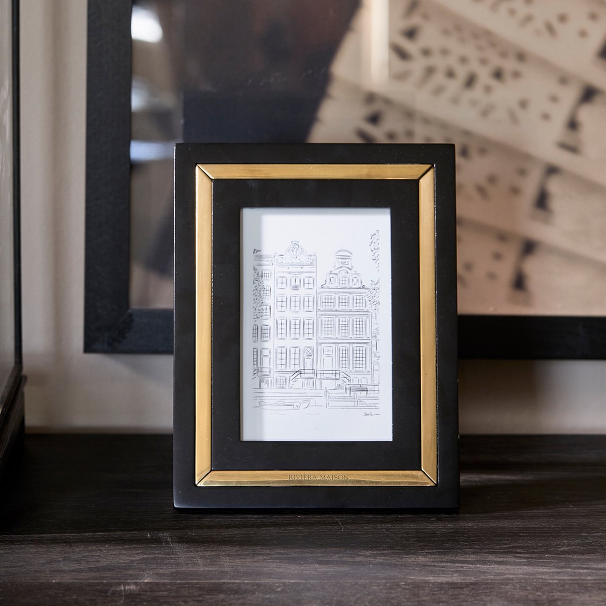 Riviera Maison Fotolijstje 15x10 - RM Oahu Photo Frame - Zwart - 15x10 ...