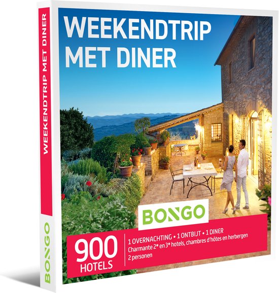 Bongo Bon - WEEKENDTRIP MET DINER - Cadeaukaart cadeau voor man of ...