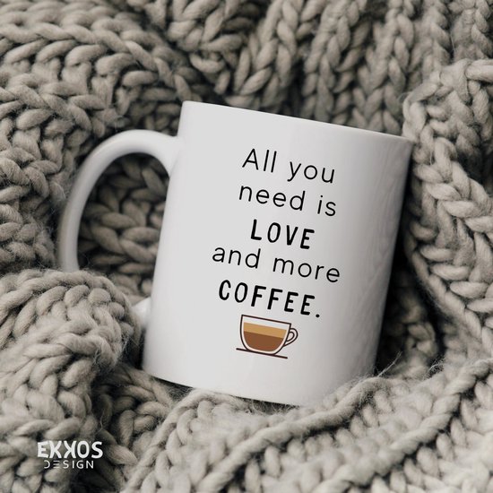 All you need is coffee mok - Koffiemok - Grappige cadeaus - Kado man ...