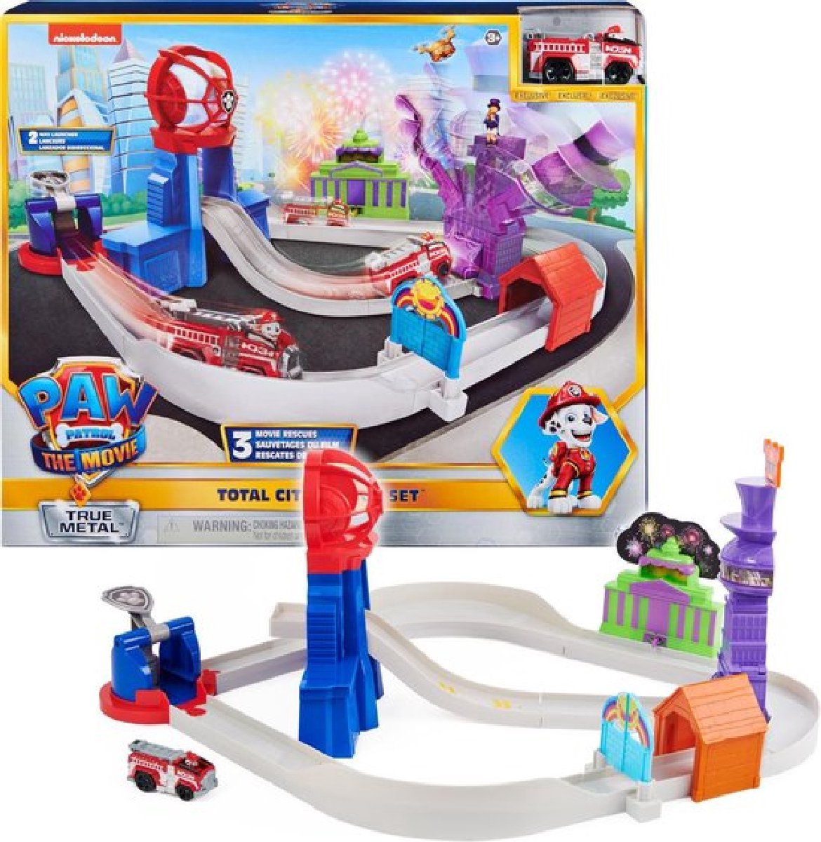 PAW Patrol The Movie True Métal - Red Adventure City Race Track ...