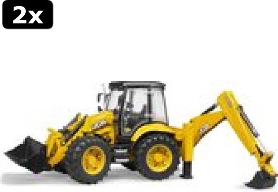 2x Bruder - JCB 5CX Backhoe Loader (2454) | bol.com