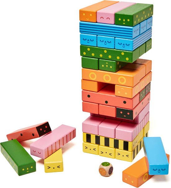 Kikkerland KIDOKI Stack a Bug Wooden Balance Game - Houd de toren in ...